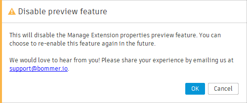 Enabling Preview Features in Bommer – Bommer